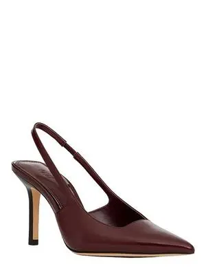Paige Leather Slingback Pumps - Cranberry
