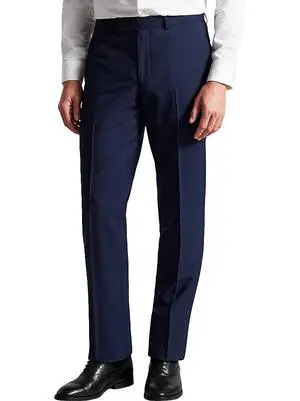 Ted Baker London Classic Wool Modern Fit Suit Pants - Obsidian Heather