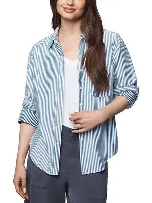 Splendid Kenna Shirt - Ice Navy/white
