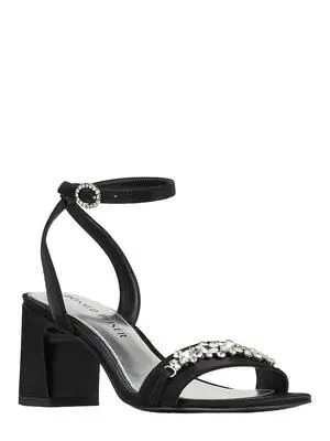 DONALD PLINER Doyenne Ankle Strap Sandals Black