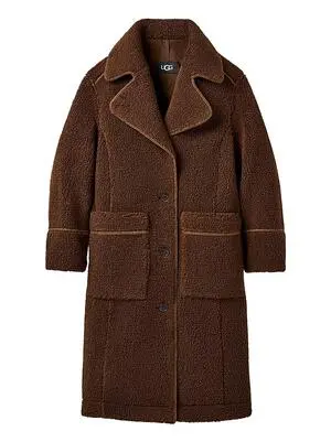 UGG Sema Fluff Coat - Deep Nutmeg