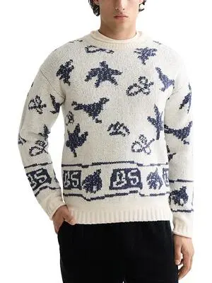 Scotch & Soda Jacquard Pullover Sweater - Eggnog