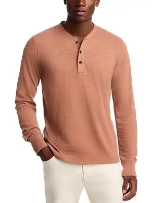 Rag & Bone Classic Flame Henley Tee Rust
