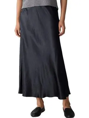 Eileen Fisher Bias Cut Maxi Skirt - Graphite
