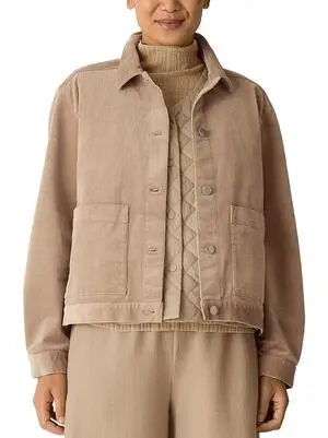 Eileen Fisher Corduroy Jacket - Biscuit