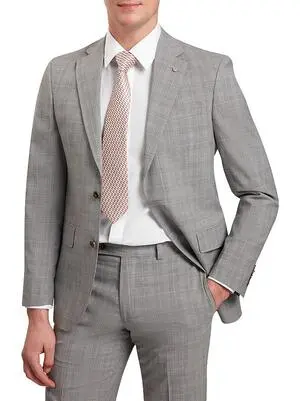 Ted Baker London Check Classic Wool Slim Fit Suit Jacket - Light Pastel Grey