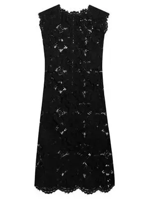Dolce & Gabbana Dna Lace Mini Dress - Black