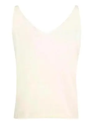 DEIJI STUDIOS Knit V-neck Top - White