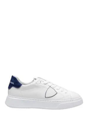 Philippe Model Leather Sneakers - White/blu