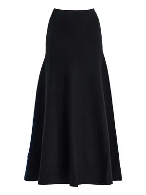 ZANKOV Zander Brushed-knit Maxi Skirt - Black