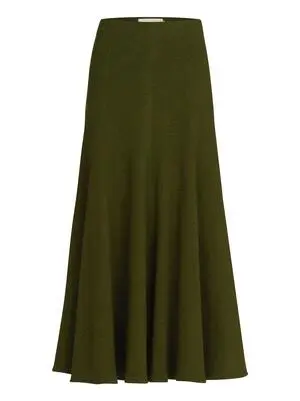 Silvia Tcherassi Gilda Jacquard-knit Midi Skirt - Green