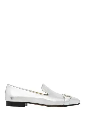 MADISON MAISON Square-toe Horsebit Loafers - Silver