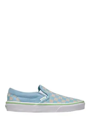 VANS Classic Checkerboard Slip-On Sneakers Crystal Blue/pink