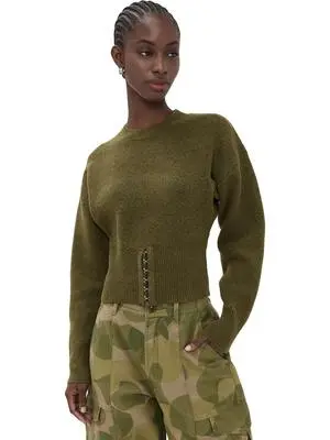 Lioness Dion Knit Top - Olive