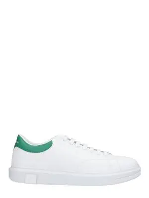 Armani Exchange Cow Leather Sneakers - White