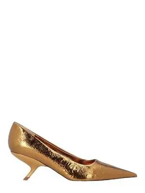 FERRAGAMO Pumps In Calfskin - Gold