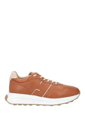 Hogan Low-top Leather Sneakers - Brown