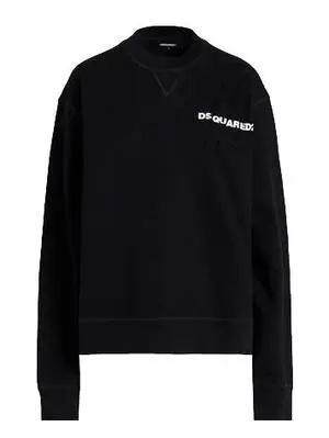 Dsquared2 Cotton-blend Sweatshirt With Logo - Black
