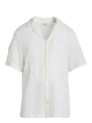 Sandro Shirt Ivory Size Polyester, Cotton - White