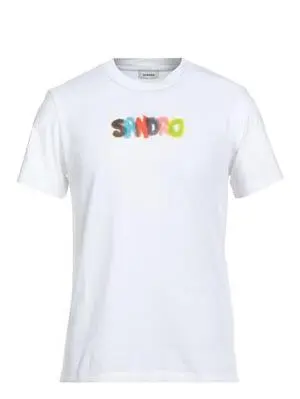 Sandro T-shirt Size Cotton - White