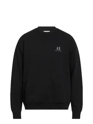 Armani Exchange Cotton-elastane Blend Sweatshirt - Black