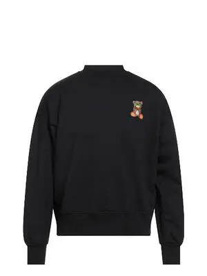 BARROW Fleece Sweatshirt With Appliqués - Black