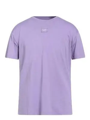 EA7 Man T-shirt Lilac Size M Cotton
