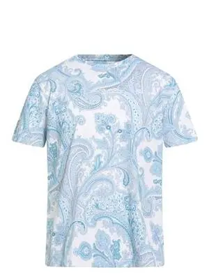 Etro T-shirt Sky Size Cotton - Blue