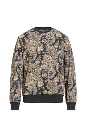 Etro Paisley-print French Terry Crewneck Sweatshirt - Black