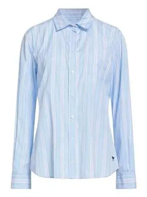 Max Mara Striped Poplin Shirt - Blue