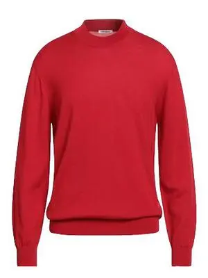 GIOFERRARI Merino Wool Mock Neck Sweater - Red