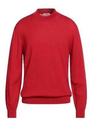 GIOFERRARI Merino Wool Mock Neck Sweater - Red
