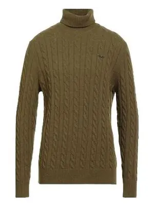 ARMATA DI MARE Turtleneck Lambswool-nylon Knit Sweater - Green