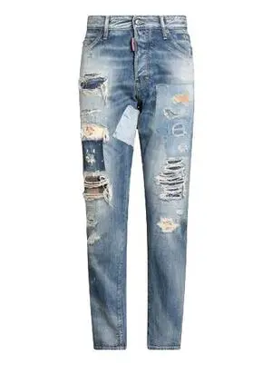 Dsquared2 Distressed Slim Fit Jeans - Blue