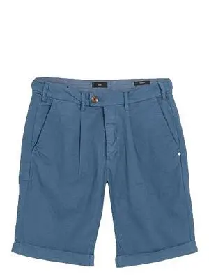 LIU •JO MAN Cotton-elastane Bermuda Shorts - Blue