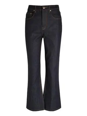 TORY BURCH Cropped Flared-Leg Jeans