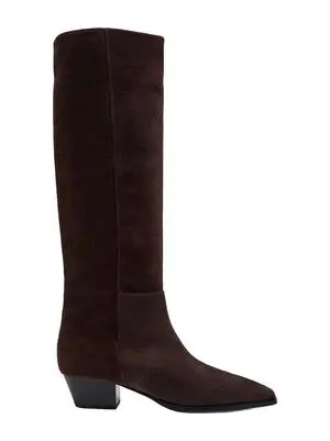 AeydĒ Medea 50 Suede Knee-high Boots - Brown