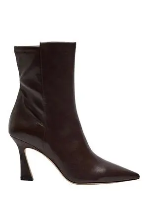 STUART WEITZMAN Vinnie 50 Leather Ankle Boots - Brown