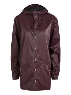 Rains W3 Hooded Waterproof Jacket Burgundy