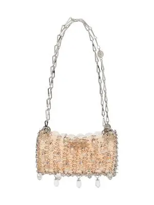 Rabanne 1969 Nano Crystal-embellished Shoulder Bag - Pink
