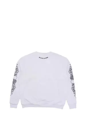 Chrome Hearts Floral-print Crew-neck Sweatshirt - White