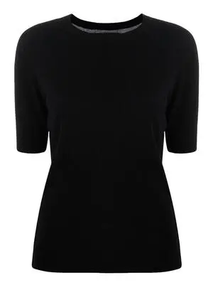 LISA YANG Cashmere Crewneck Top - Black