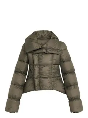 Rick Owens Naska Duvet Waisted Puffer Jacket Bosco