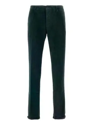 Incotex Corduroy Zip-fly Trousers - Green