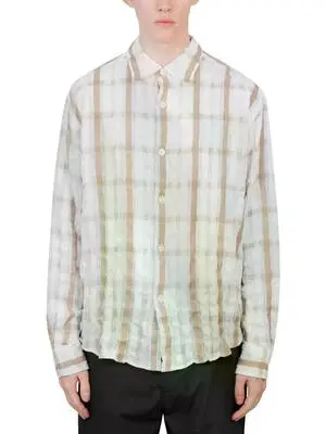 VOUS DÉCIDEZ Checked Shirt - White