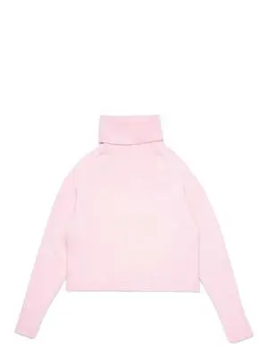 Deluc Pugliese Crop Turtleneck Sweater - Pink