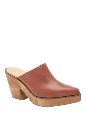 Cordani Pointed Toe Platform Mule - Old Cognac
