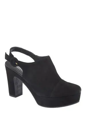 Cordani Tessa Block Heel Clog - Crosta Nero