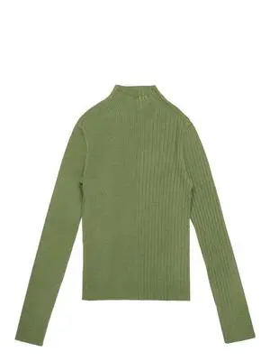 Deluc Funnel Neck Sweater - Green