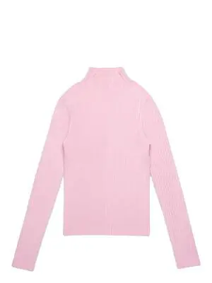 Deluc Funnel Neck Sweater Pink